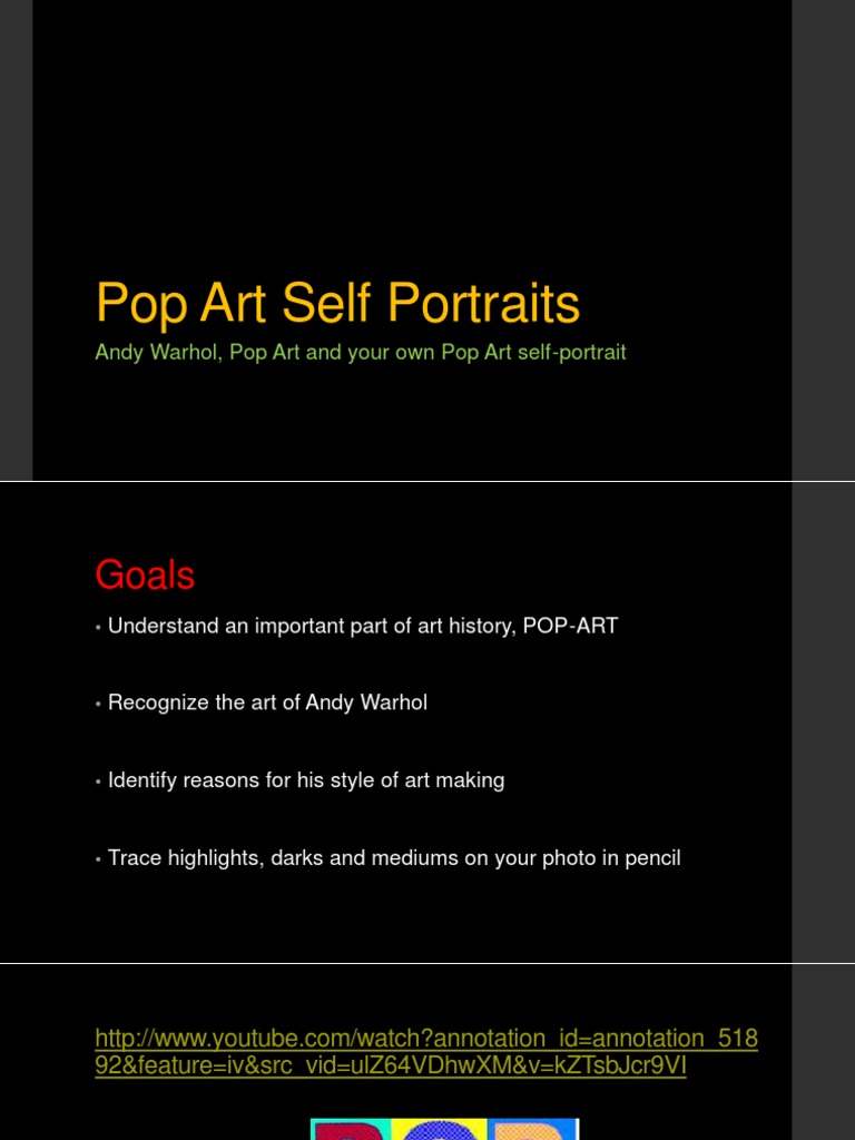 Pop Art Self Portraits | Download Free PDF | Andy Warhol | Art Media