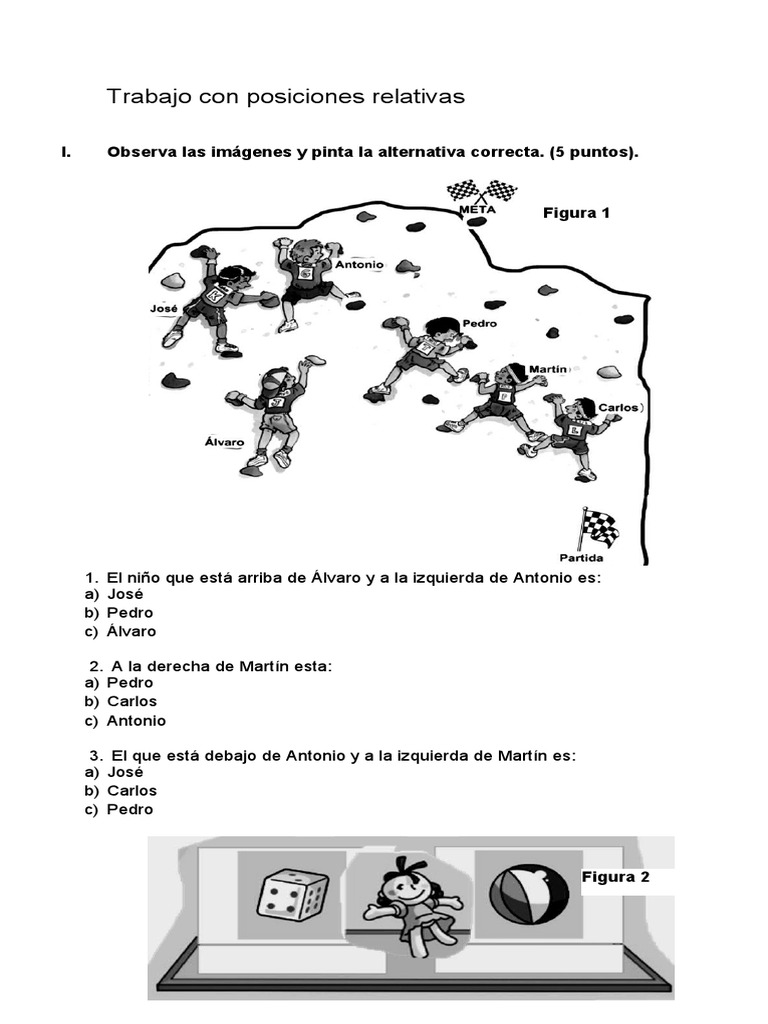 Posiciones Relativas Mat de Segundo Basico | PDF