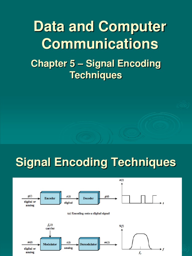 Signal Encoding Techniques Overview | PDF | Modulation | Digital Signal
