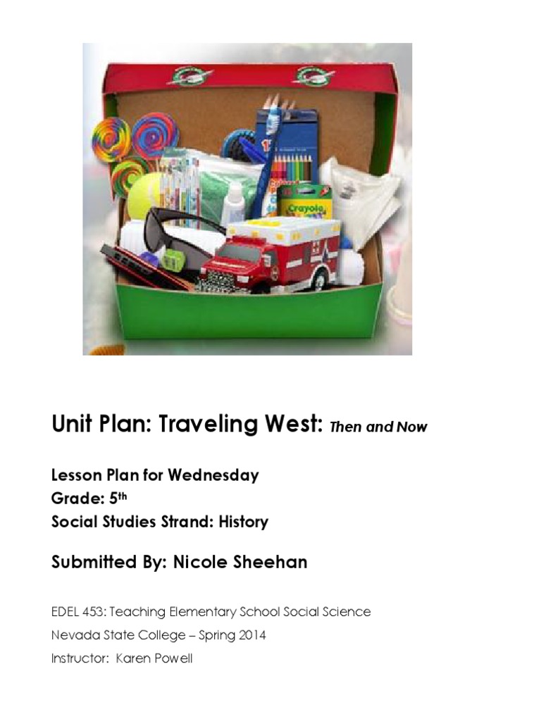 Unit Plan: Traveling West:: Submitted By: Nicole Sheehan | PDF | Lesson ...