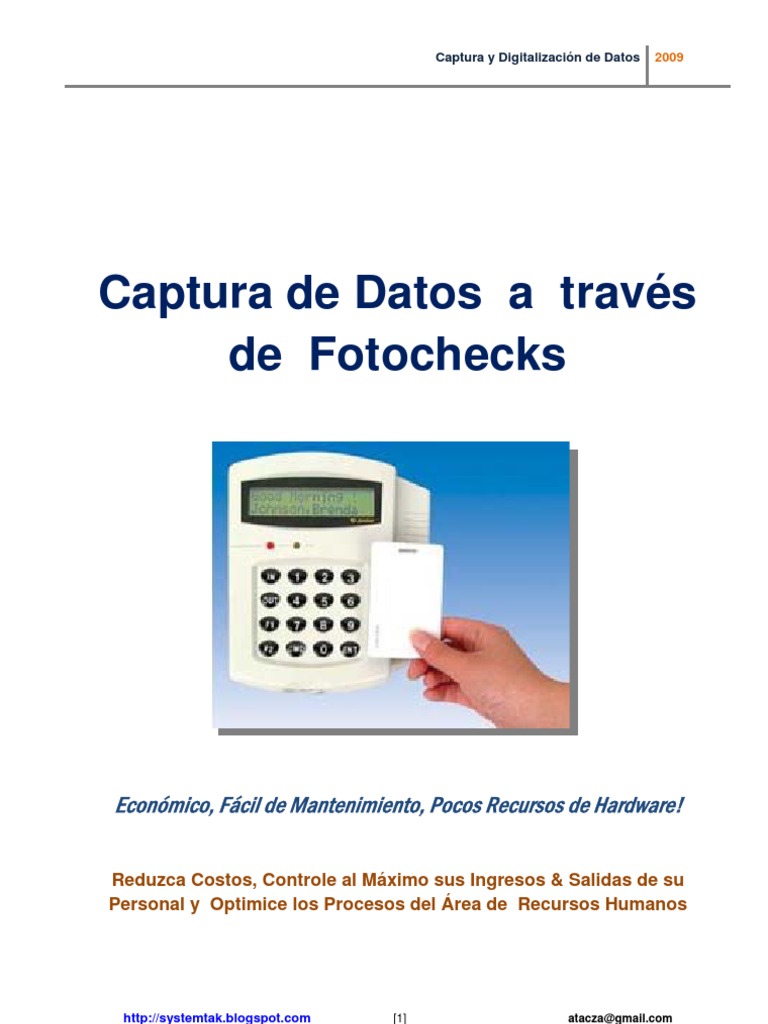 Captura de Datos | Hardware de la computadora | Software