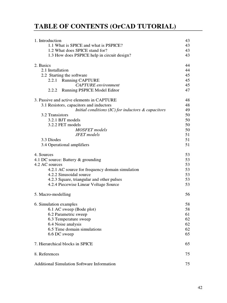 Orcad Tutorial | PDF | Spice | Electrical Network
