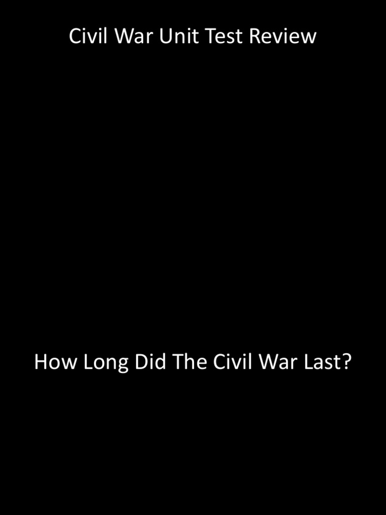 Civil War Unit Test Review Guide | PDF | American Civil War | Slavery ...