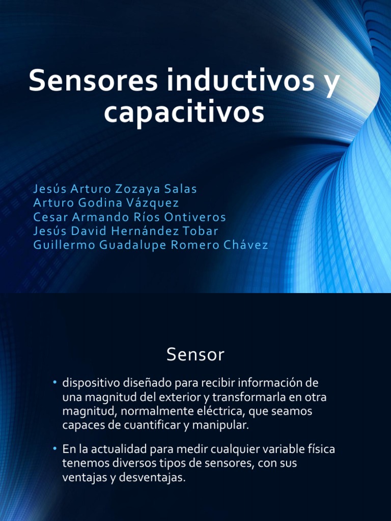 Sensores Inductivos y Capacitivos | PDF | Electromagnetismo | Equipo