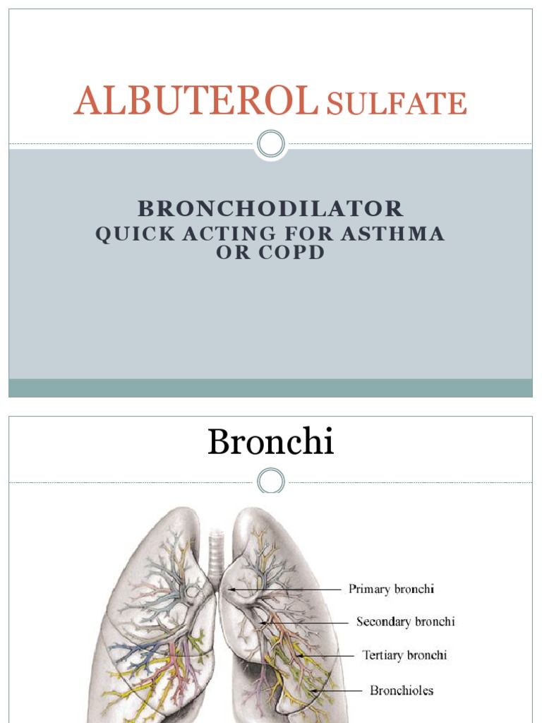 Quick-Acting Albuterol for Asthma/COPD | PDF | Wellness