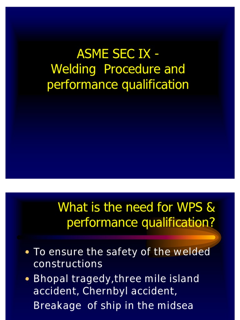 Asme Section IX Educational Series | PDF | Welding | Construction