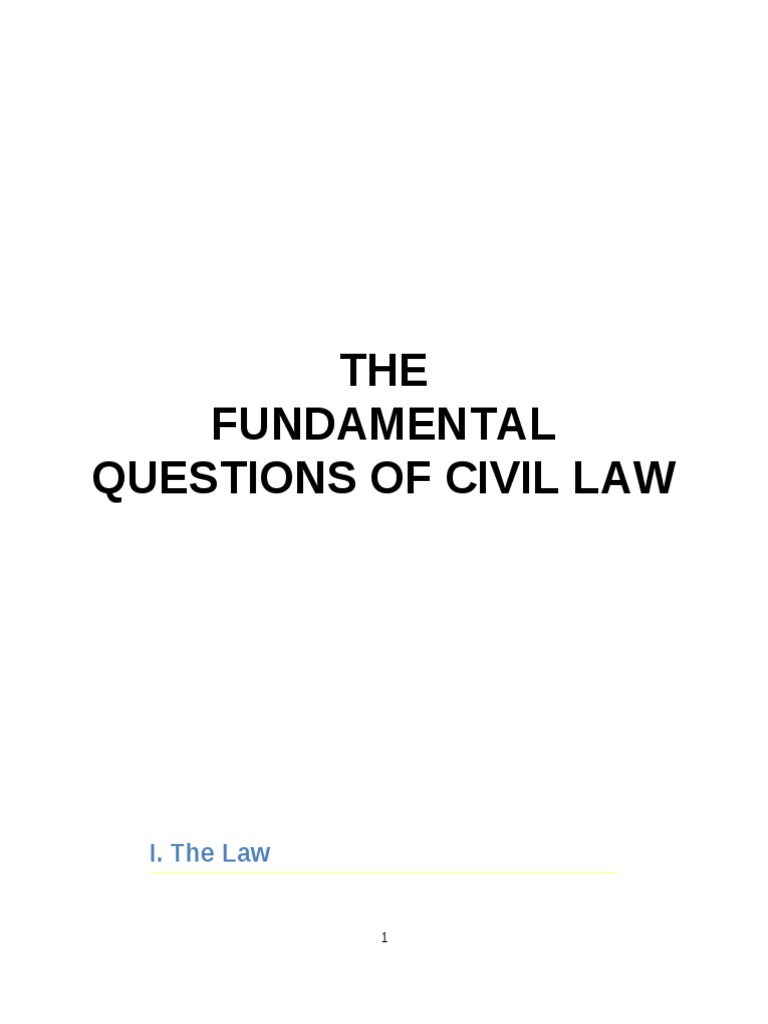 Key Civil Law Cases in the Philippines | PDF