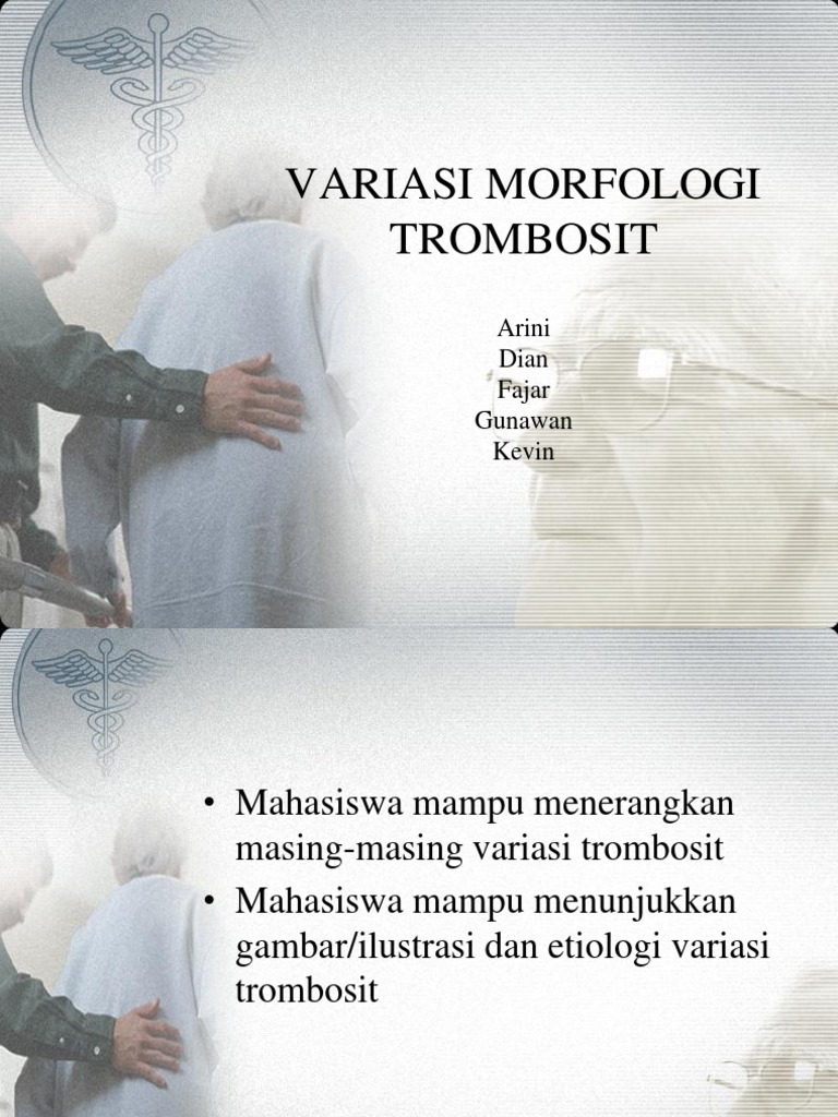 Variasi Morfologi Trombosit Jadi | PDF
