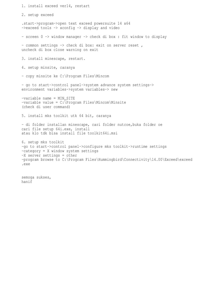 Cara Install Minescape Di 64 Bit | PDF