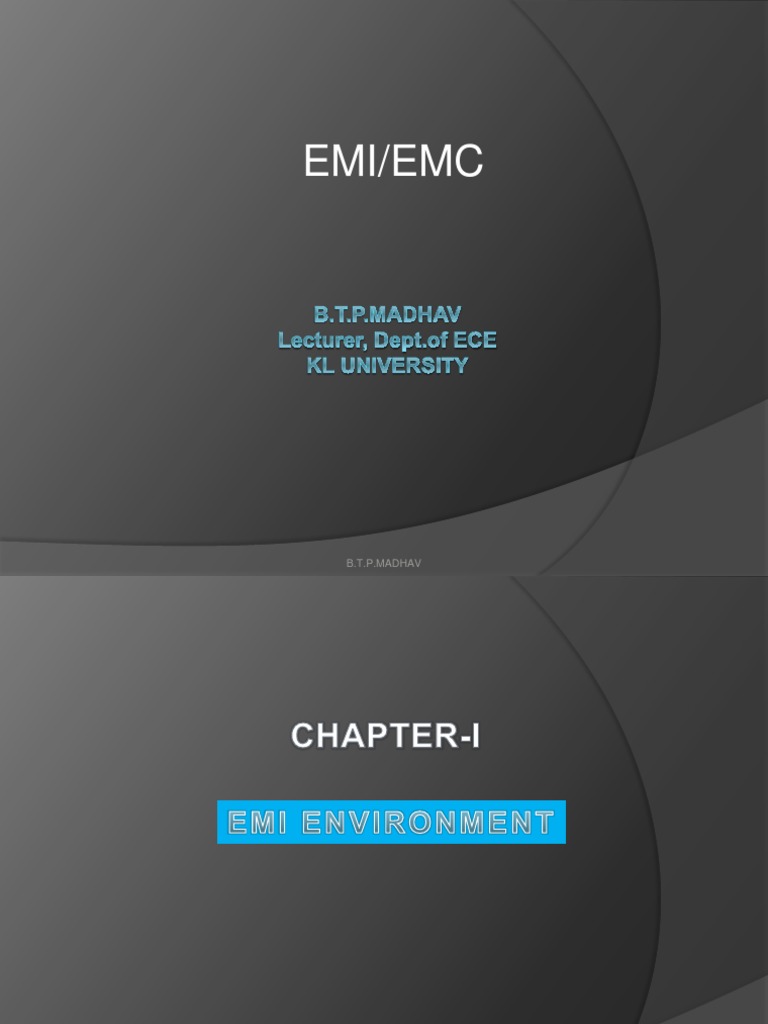 Emi Notes | PDF | Inductor | Electromagnetic Interference