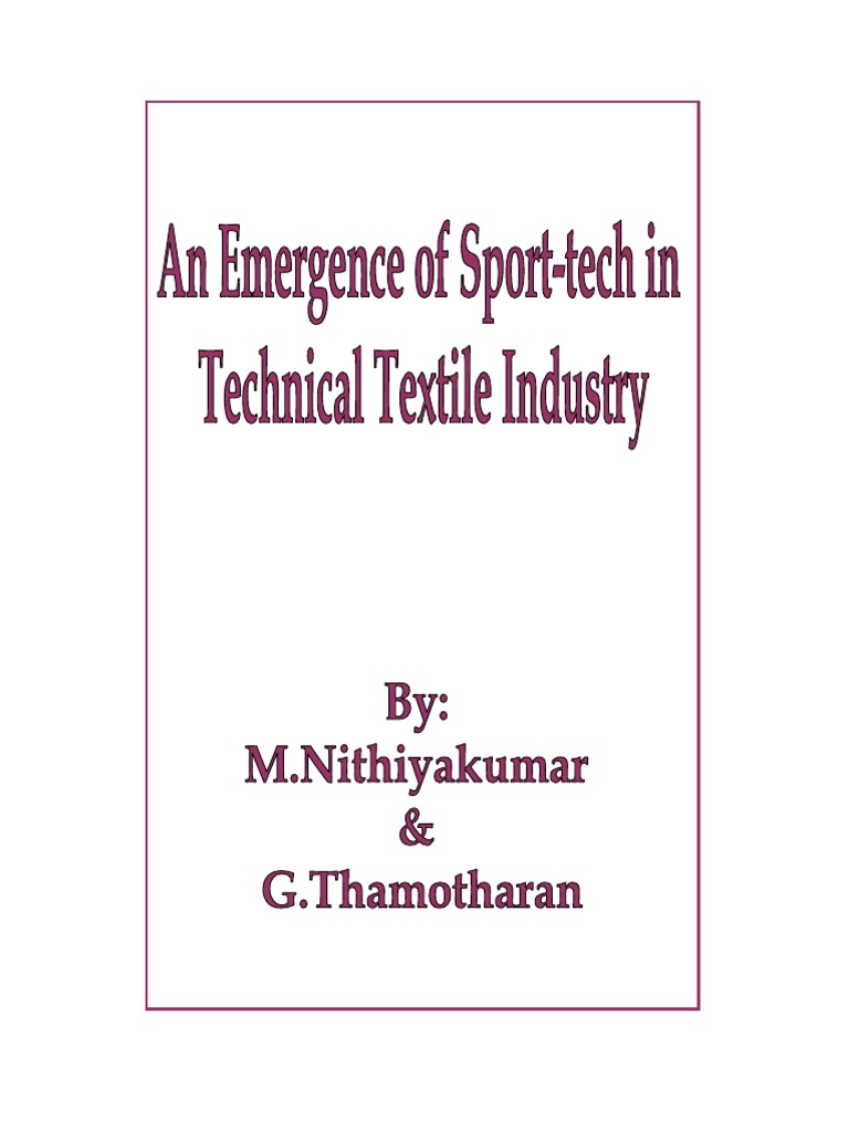 Sportech in Technical Textile | Download Free PDF | Textiles | Shoe