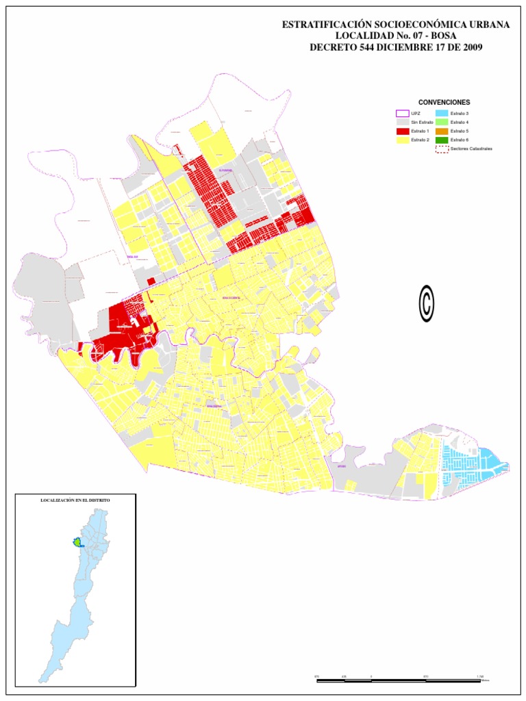 Bosa Mapa de Estratificacion Urbana | PDF | Bogotá