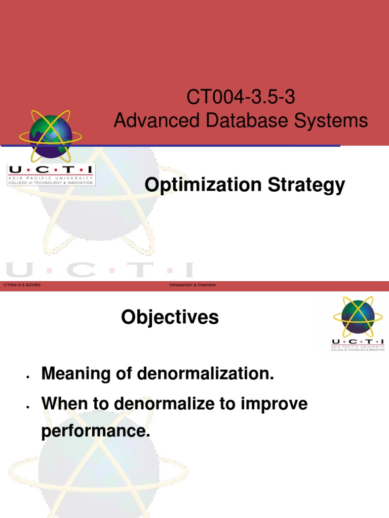 Denormalization in Database Systems | PDF | Program Optimization | Databases