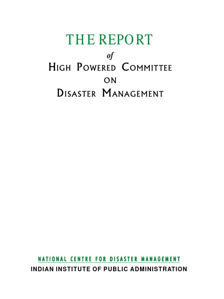 HPC Report | PDF | Emergency Management | Flood