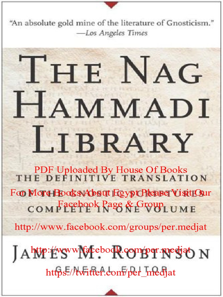 James M. Robinson....... The Nag Hammadi Library | PDF | Abrahamic ...