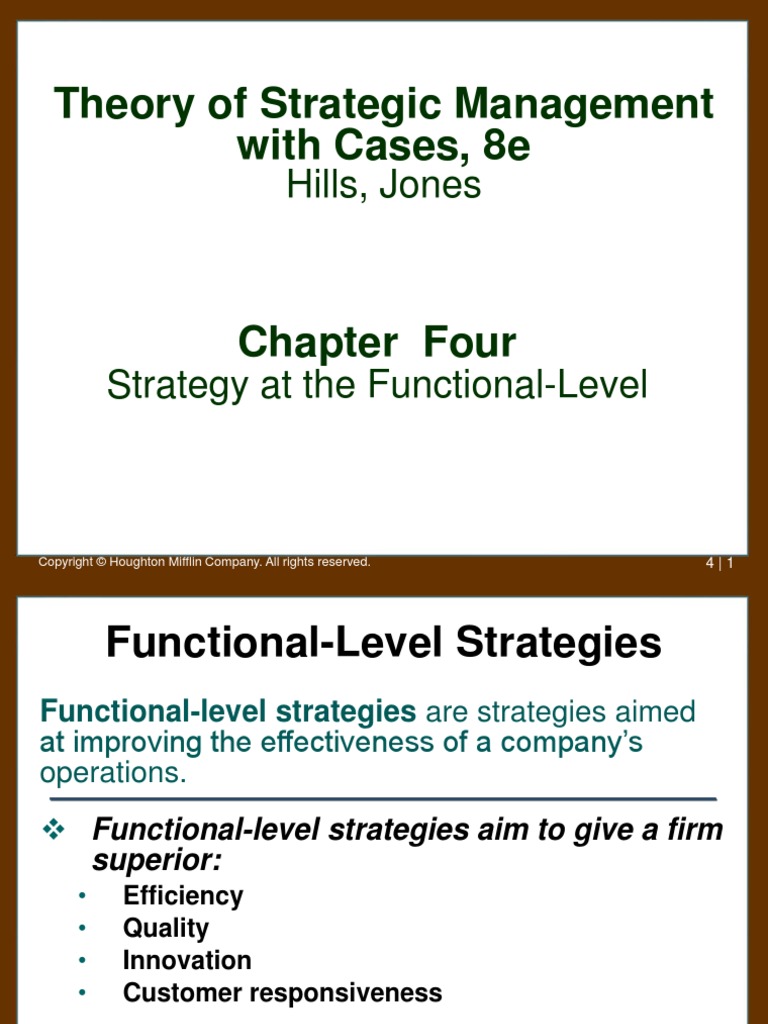 Hill 8e Basic Ch04 | PDF | Strategic Management | Innovation