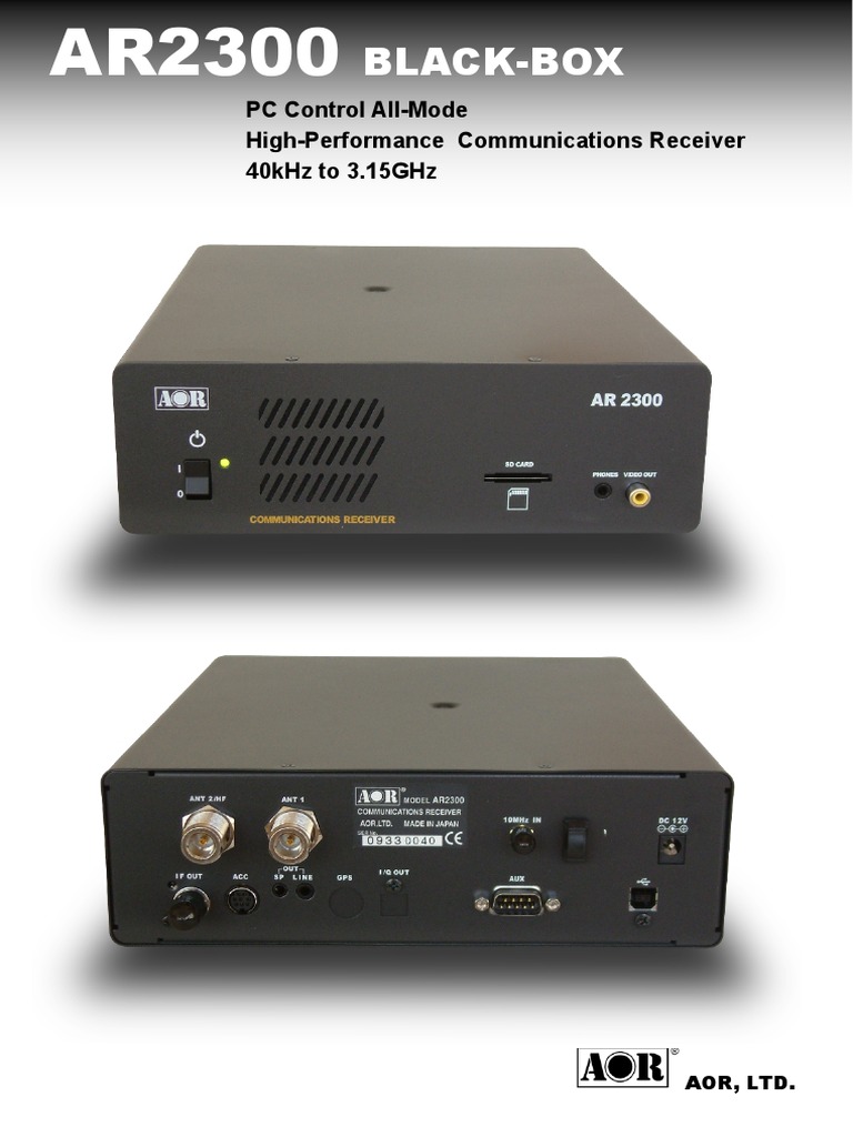 Ar2300 Brochure Rev4 | PDF | Frequency Modulation | Secure Digital