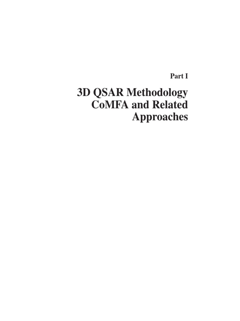 Comfa And Related Approaches Pdf Quantitative Structure Activity