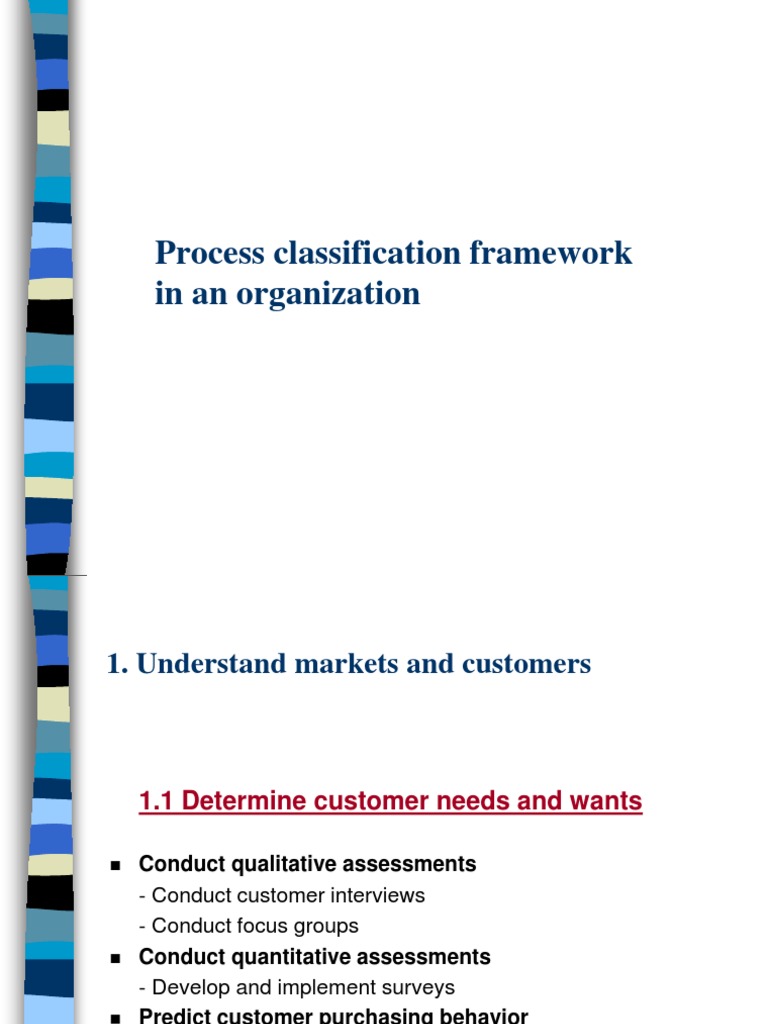 Process Classification Framework | PDF | Strategic Management ...