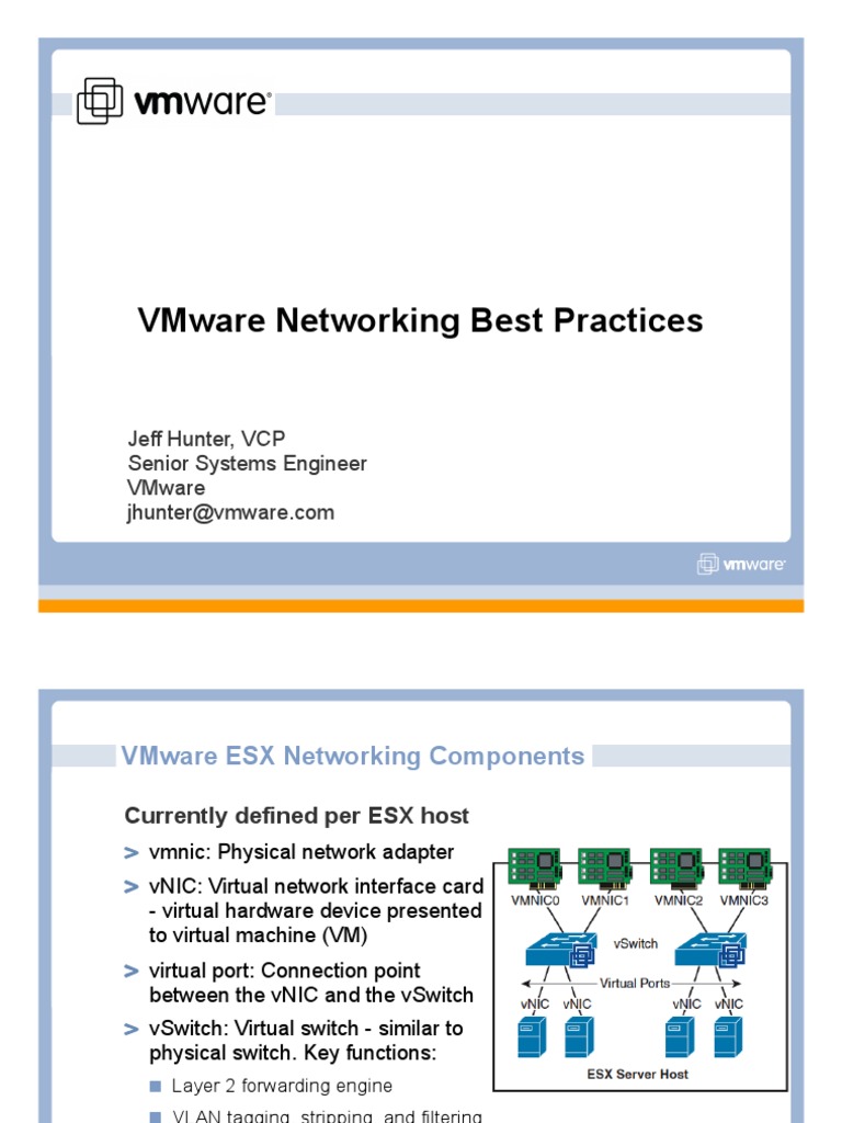 VMware Networking Best Practices | PDF