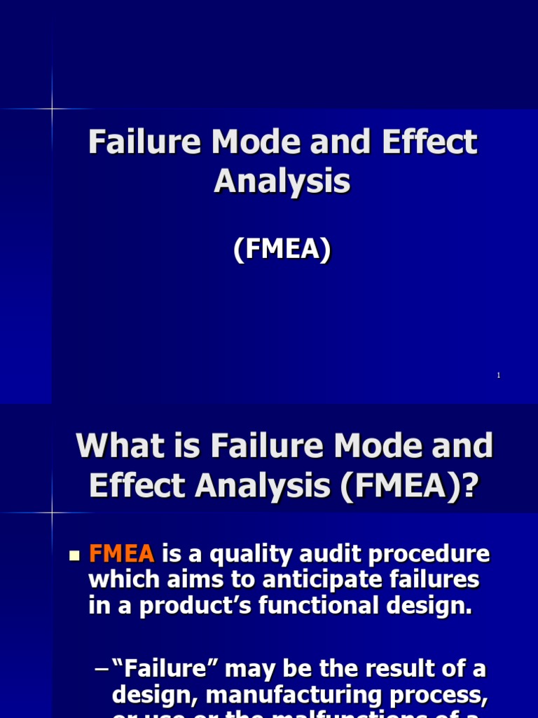 Failure Mode and Effect Analysis: (FMEA) | PDF | Systems Theory ...