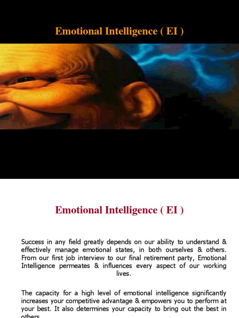 Emotional Intelligence | Download Free PDF | Emotional Intelligence ...