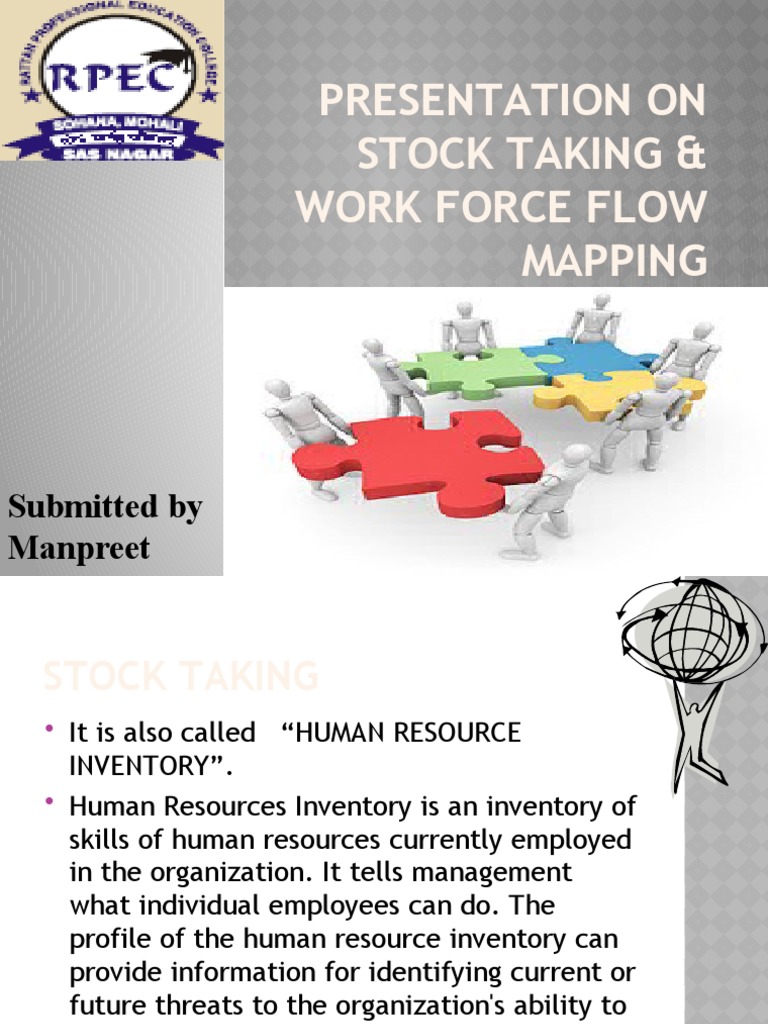 Stock Taking & Workforce Flow Mapping | PDF | Human Resources | Inventory