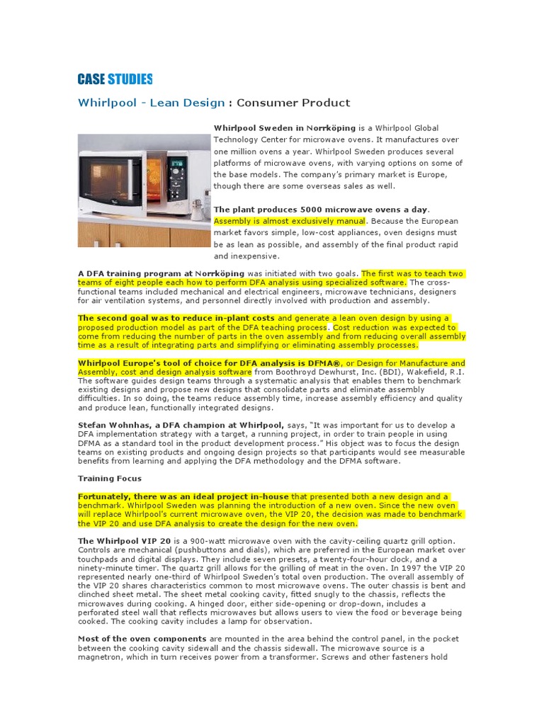 Whirlpool | PDF | Lean Manufacturing | Industries