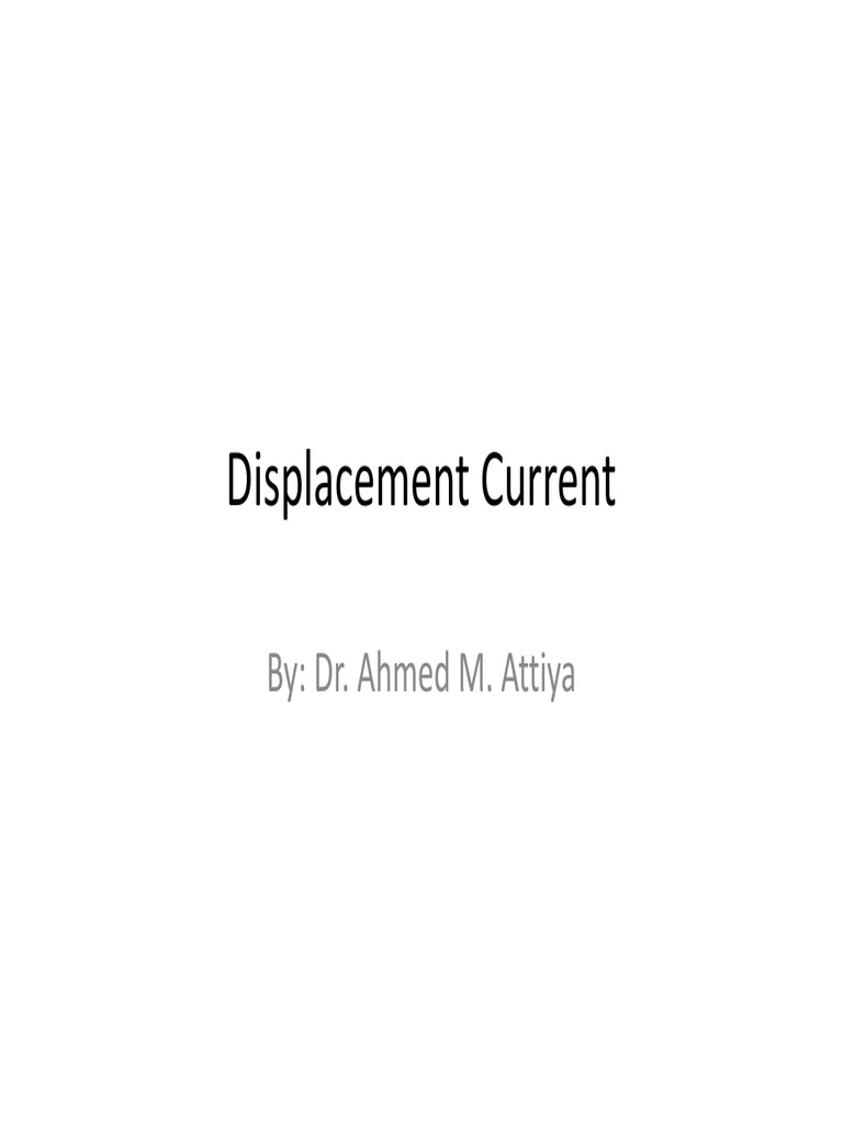 Displacement Current | PDF | Permittivity | Dielectric