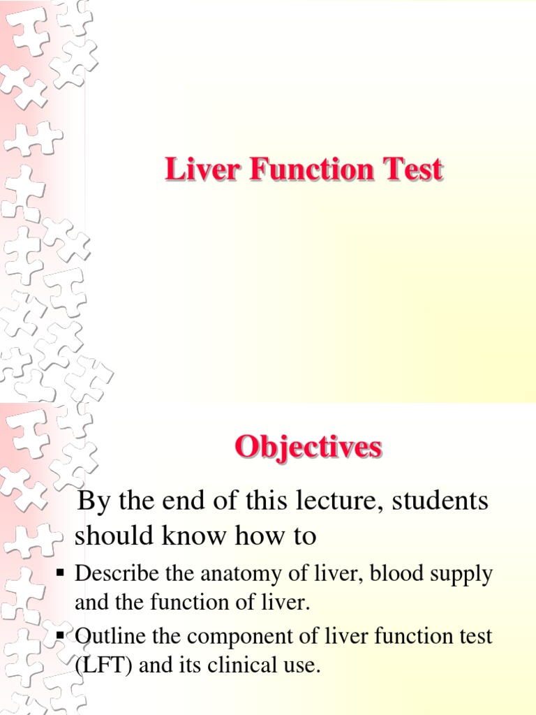 Liver Function Test | PDF | Alanine Transaminase | Liver