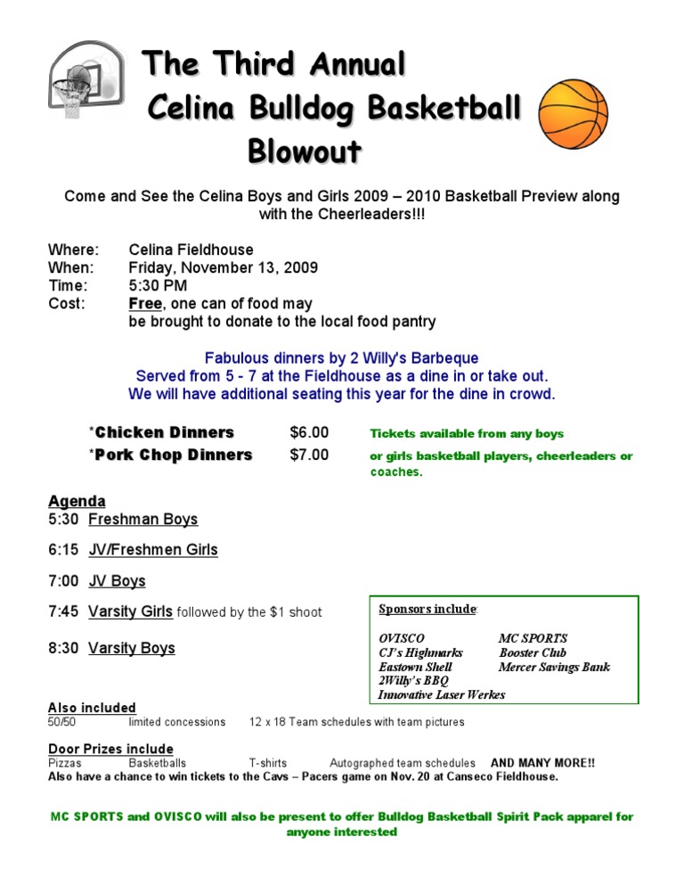 Basketball Blowout Flyer | PDF | Sports & Recreation
