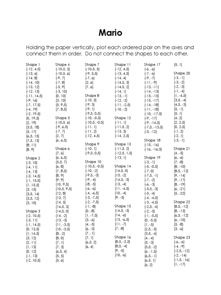 Mario Graphing | PDF | Graph Theory | Geometry