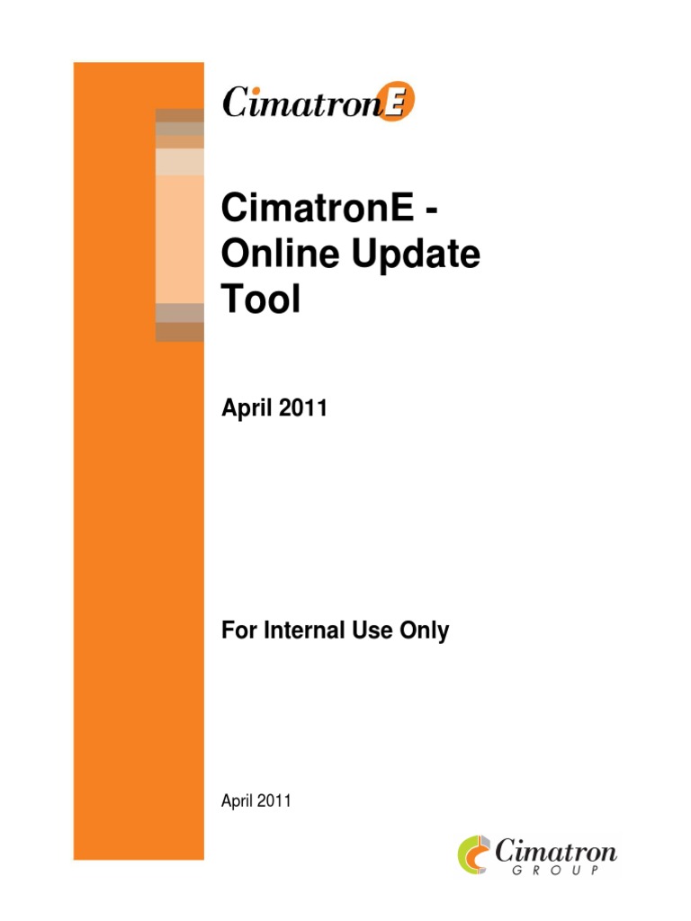 CimatronE - Online Update Tool | PDF | Installation (Computer Programs) | Proxy Server