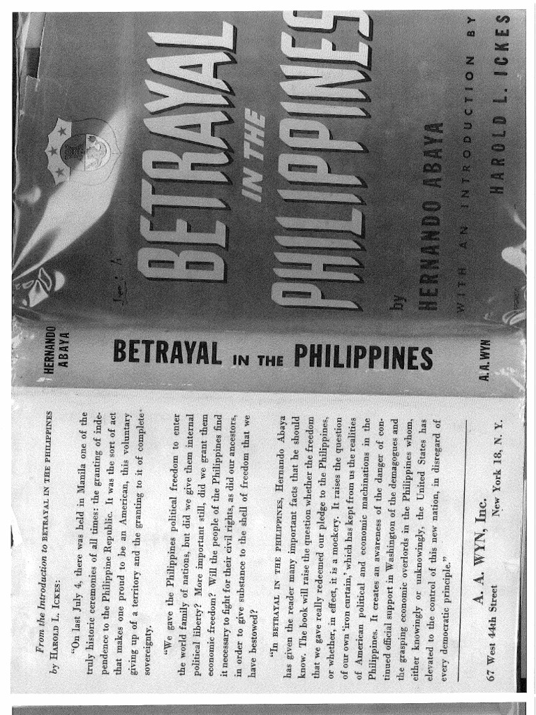 Betrayal in The Philippines - Hernando Abaya | PDF