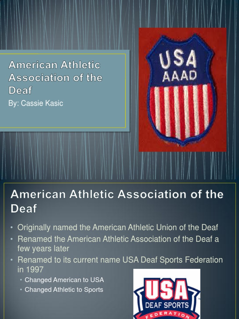 Aaad Presentation | PDF | Sports | Hearing Loss