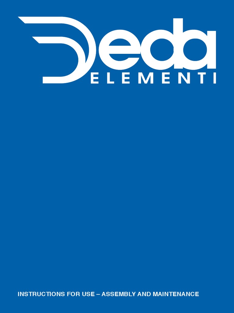 Deda Instruction Booklet | PDF | Screw | Mechanical Engineering