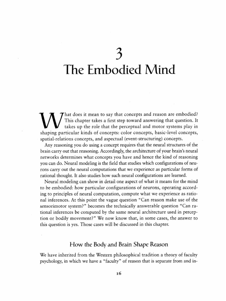 The Embodied Mind | PDF | Color | Reason