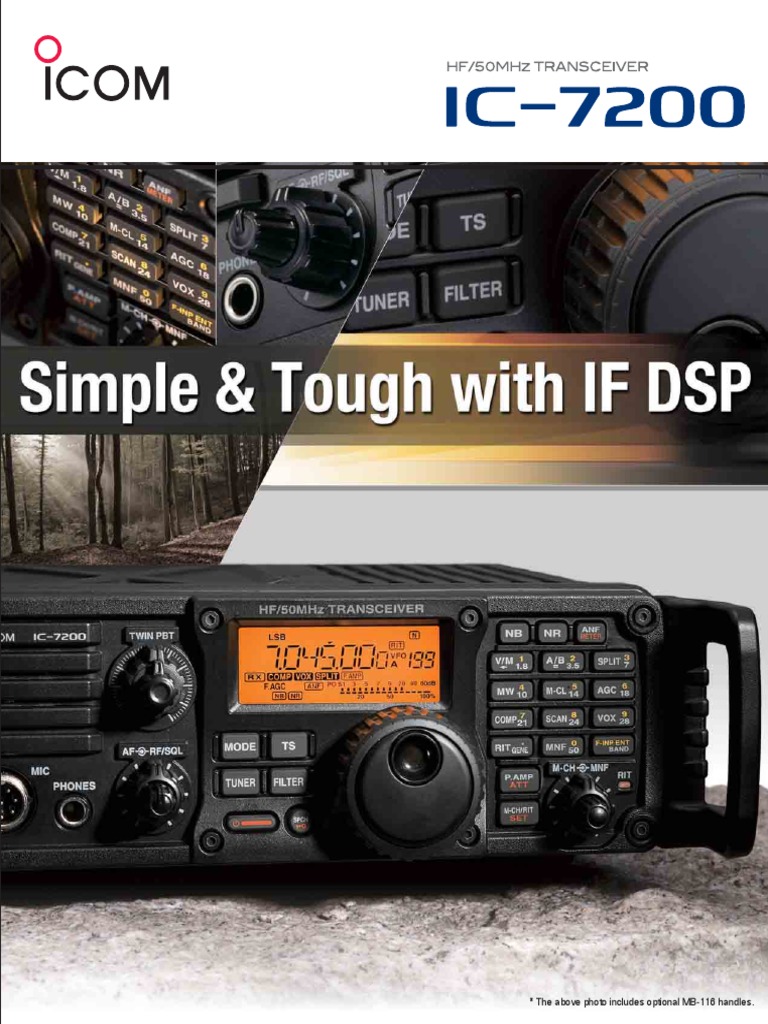 ICOM IC-7200 Brochure | PDF | Radio | Antenna (Radio)