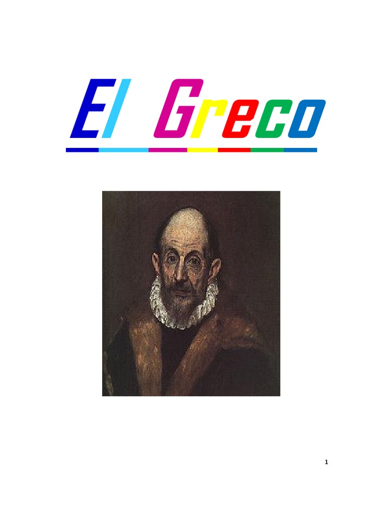 Biografia El Greco | PDF | Pinturas | Artes (general)