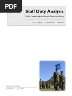 Staff Duty Analysis Guide for CAP | PDF | Civil Air Patrol | Staff ...