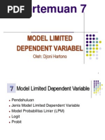 Model Data Panel Dinamis - BJ | PDF | Metode & Bahan Ajar