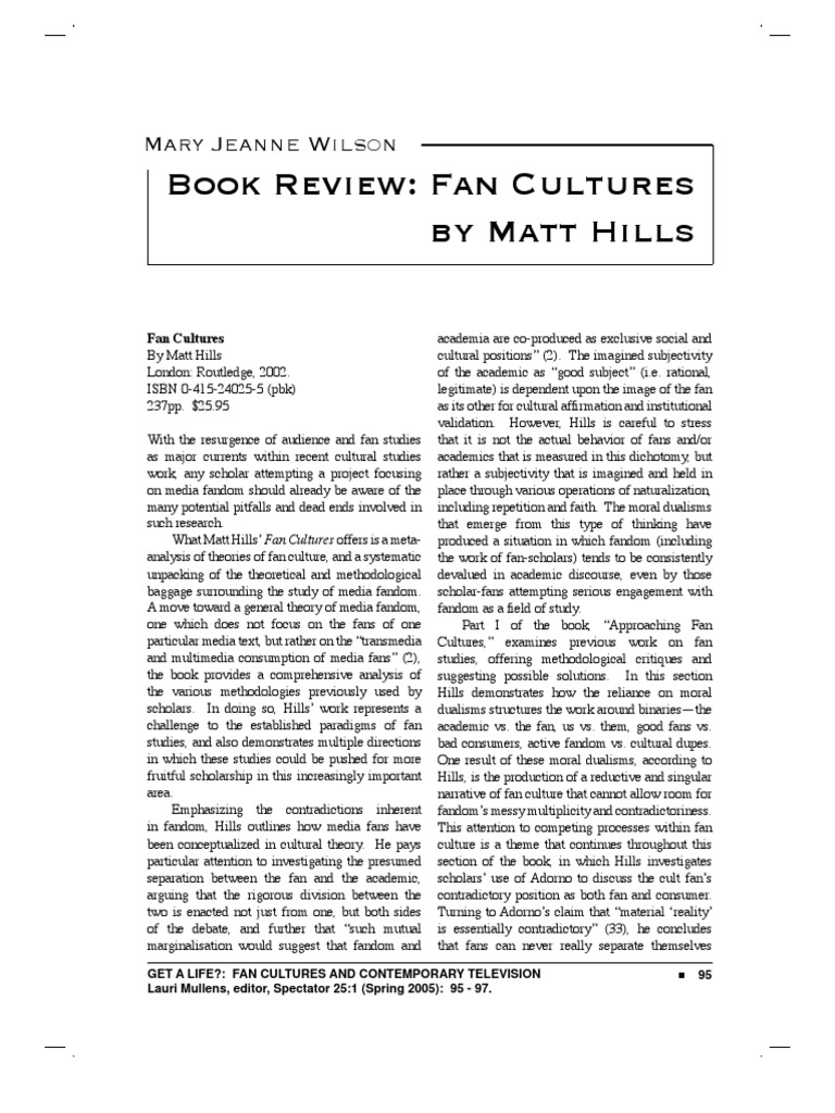 Comprehensive Review and Theoretical Analysis of Fan Studies Literature ...