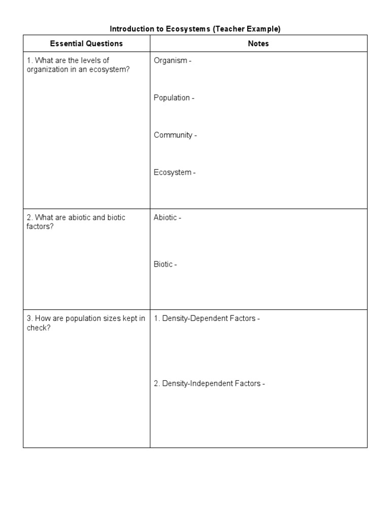 Ecosystem Basics: Key Concepts Explained | PDF | Food Web | Predation