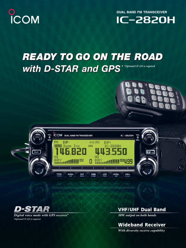 ICOM IC-2820H Brochure | PDF | Very High Frequency | Ultra High Frequency