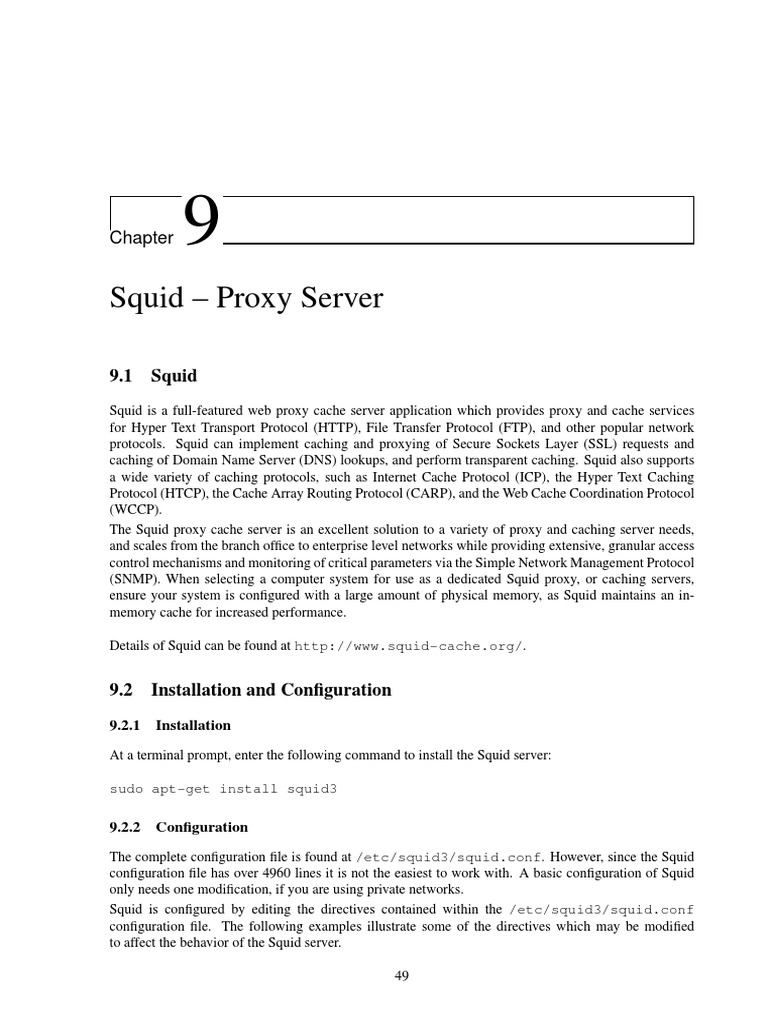 Squid | PDF | Proxy Server | Cache (Computing)