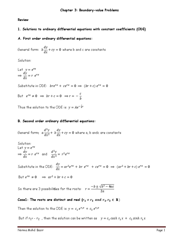 Mat565 BVP | PDF | Wave Equation | Partial Differential Equation