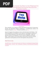 How To File BIR Form 1700 (Step-By-Step Process) | PDF | Taxes | Income Tax