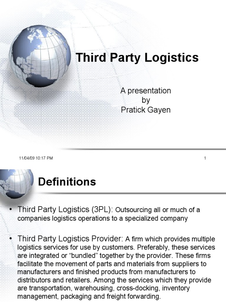 Third Party Logistics | Logistics | Supply Chain Management