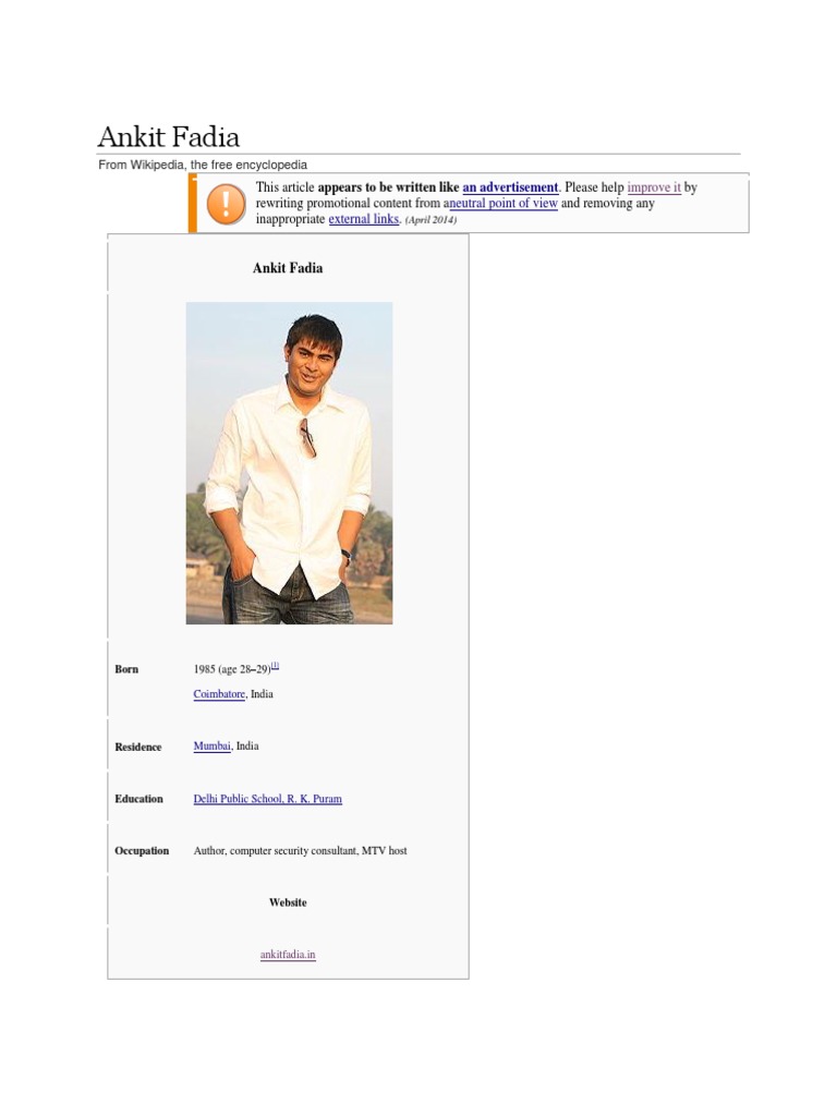 Ankit Fadia | PDF | Cyberspace | Cyberwarfare