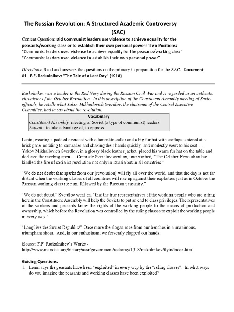 Russian-Revolution 2 | PDF | Vladimir Lenin | Social Ideologies
